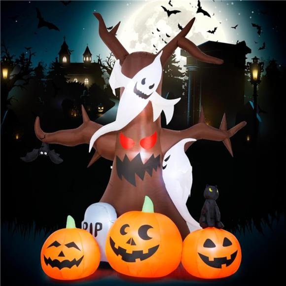 Holiday | 8ft Halloween Inflatable Dead Tree With Ghosts Pumpkins ...